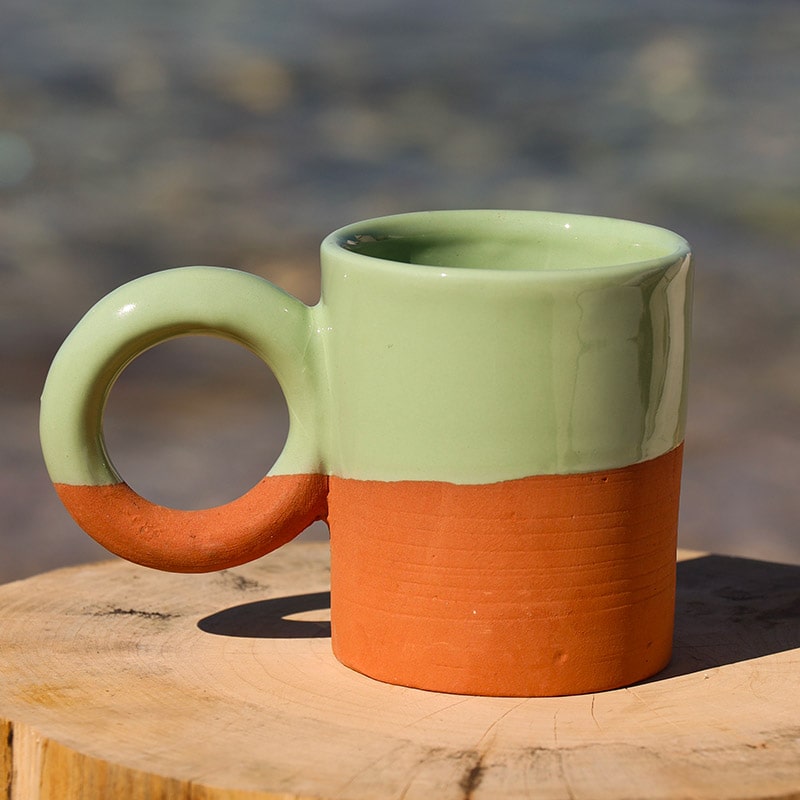 Mug bicolore et bi-matière, Anna.