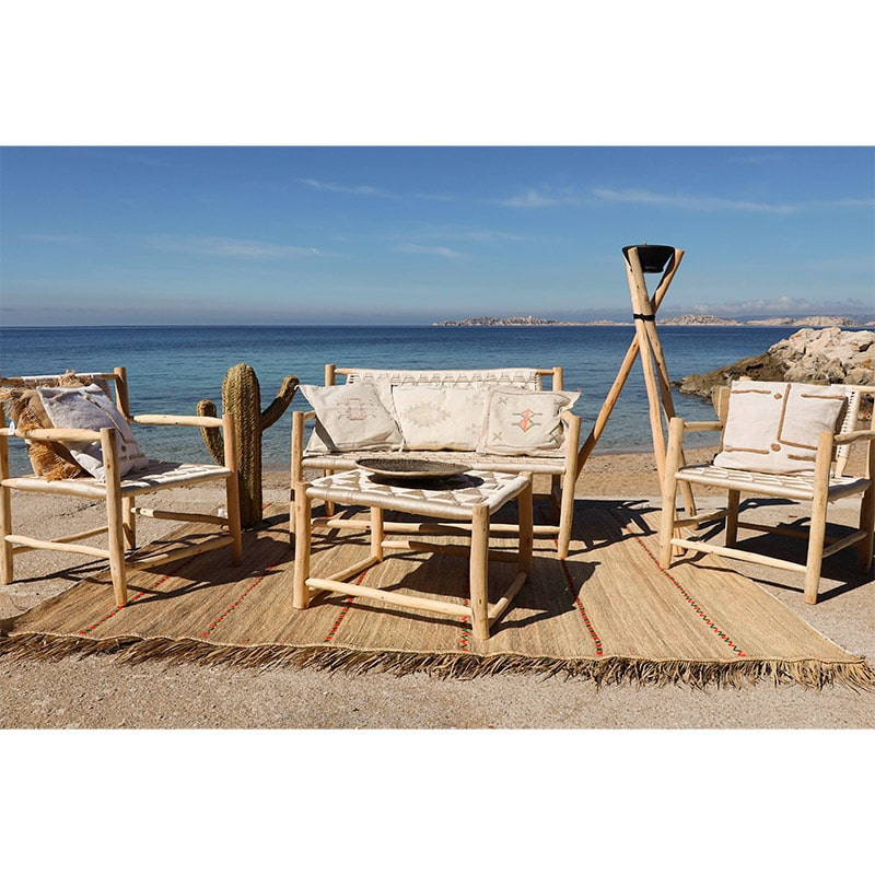 Salon de jardin sur-mesure tressage en nylon, Berthy